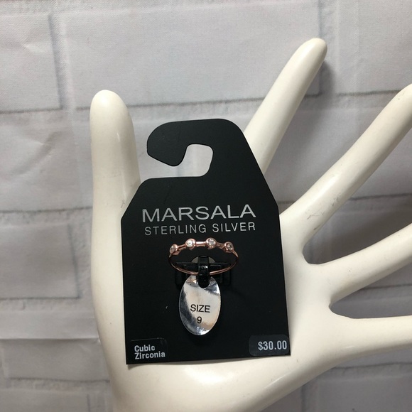 Marsala Sterling Silver | Jewelry | Rose Gold Ring By Marsala | Poshmark